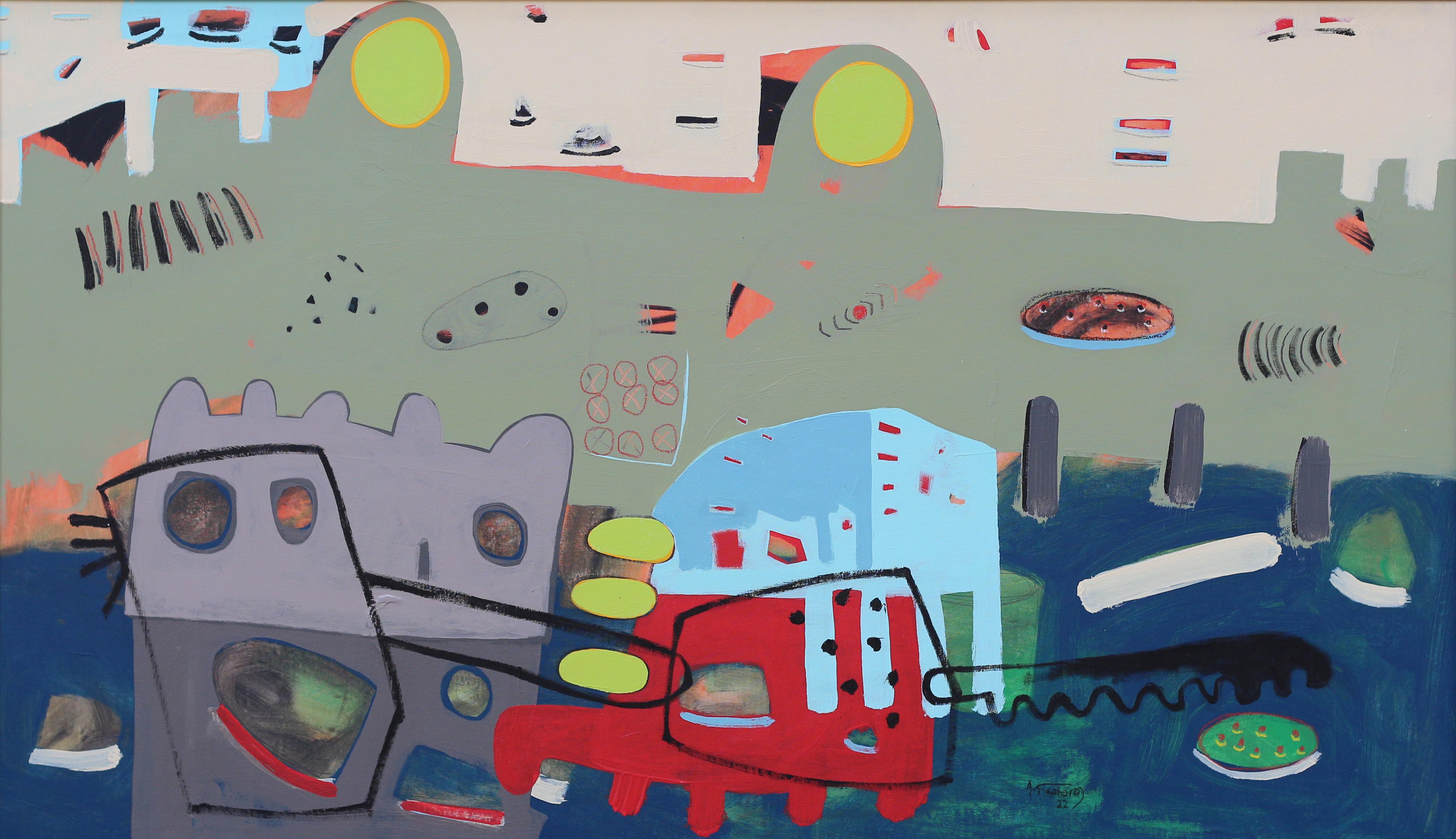 Ahmed Gaafary - "Synesthesia" Acrylic Painting 37" x 35" inch by Ahmed ...