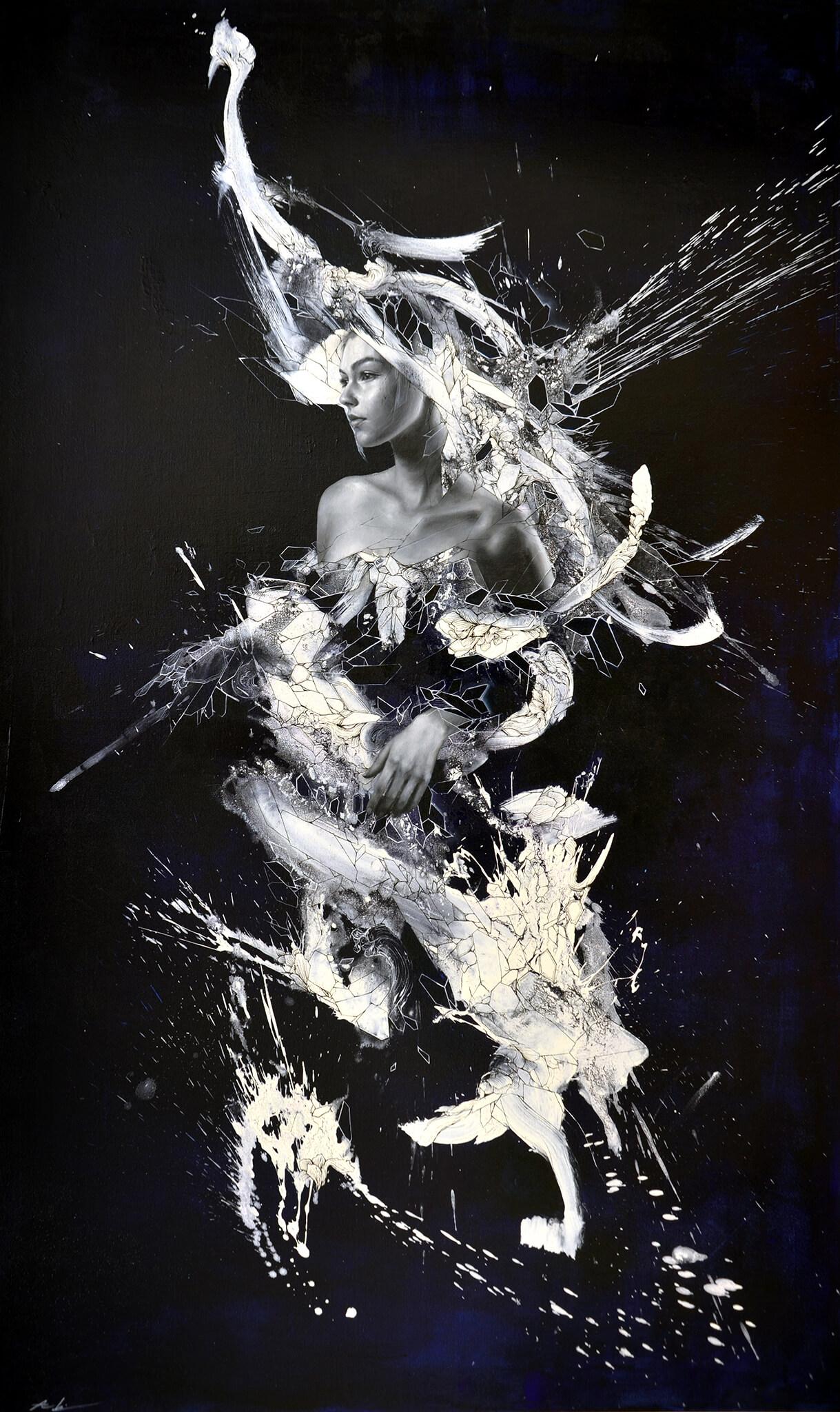 Aiden Kringen - Lazuli 2, Original Oil and Acrylic Painting For Sale at ...