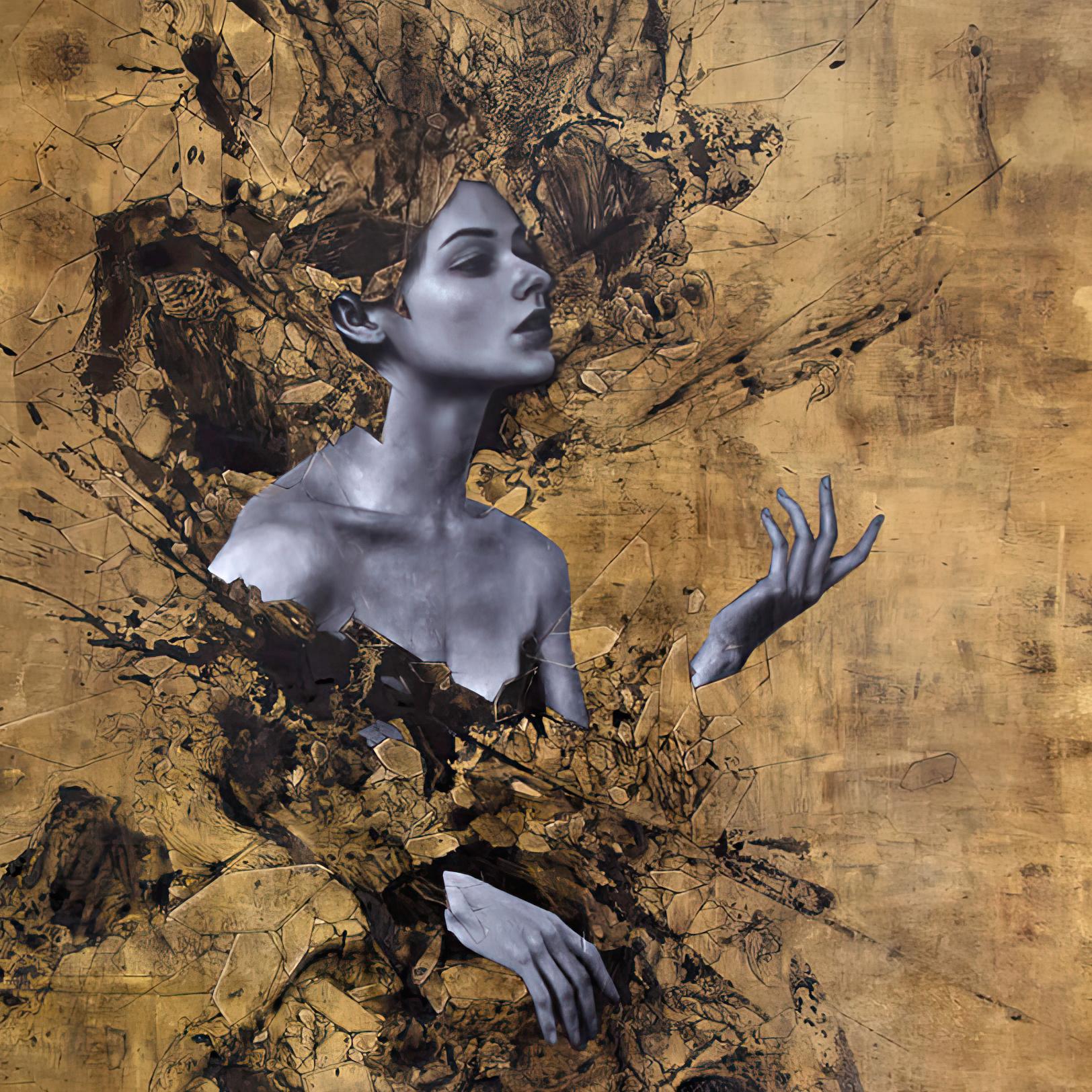 Aiden Kringen - Opulence 10, Original Oil and Acrylic Painting For Sale ...