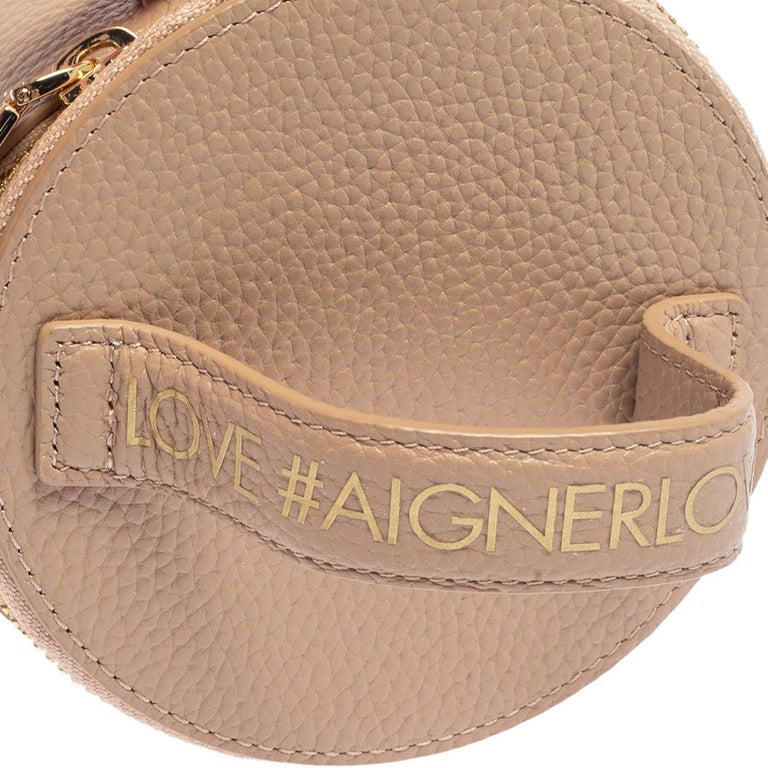 Aigner Beige Leather Box Bag For Sale at 1stDibs