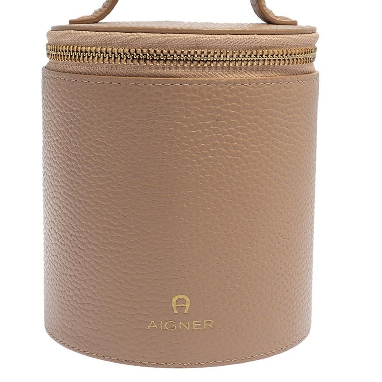 Aigner Beige Leather Box Bag For Sale at 1stDibs