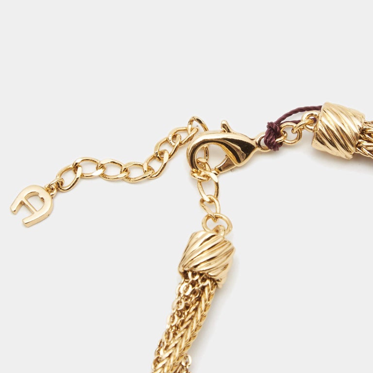 Aigner Gold Tone Capri Necklace and Earring Set For Sale at 1stDibs