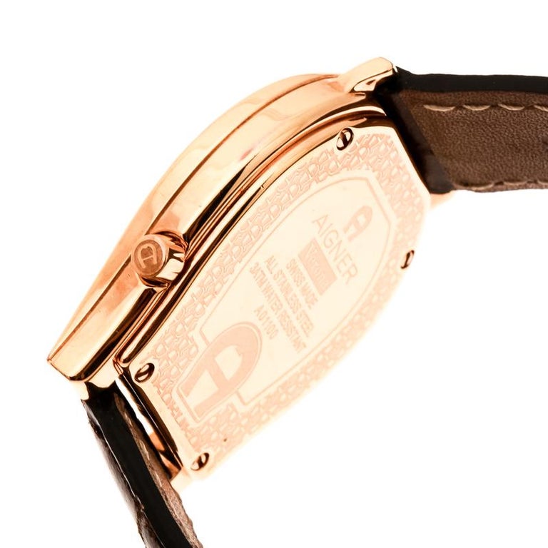 Aigner Mother of Pearl Diamonds Verona A01100 Women's Wristwatch 33 mm ...