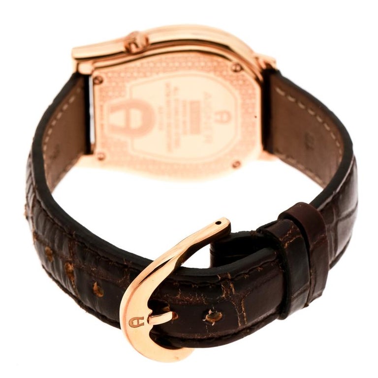 Aigner Mother of Pearl Plated Diamonds Verona Women's Wristwatch 33 mm ...