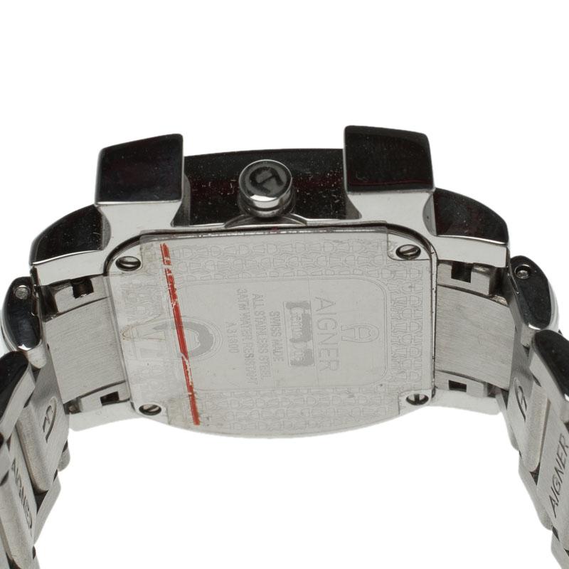 Aigner Mother of Pearl Stainless Steel Genua Due Women's Wristwatch ...