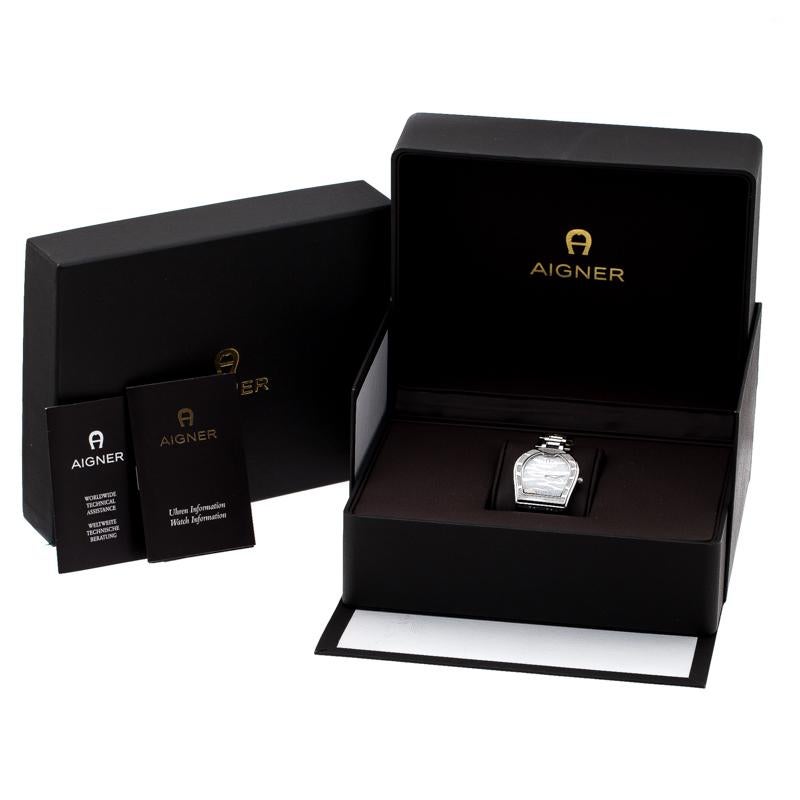 Aigner Silver Stainless Steel Verona A48100 Women's Wristwatch 33 mm ...