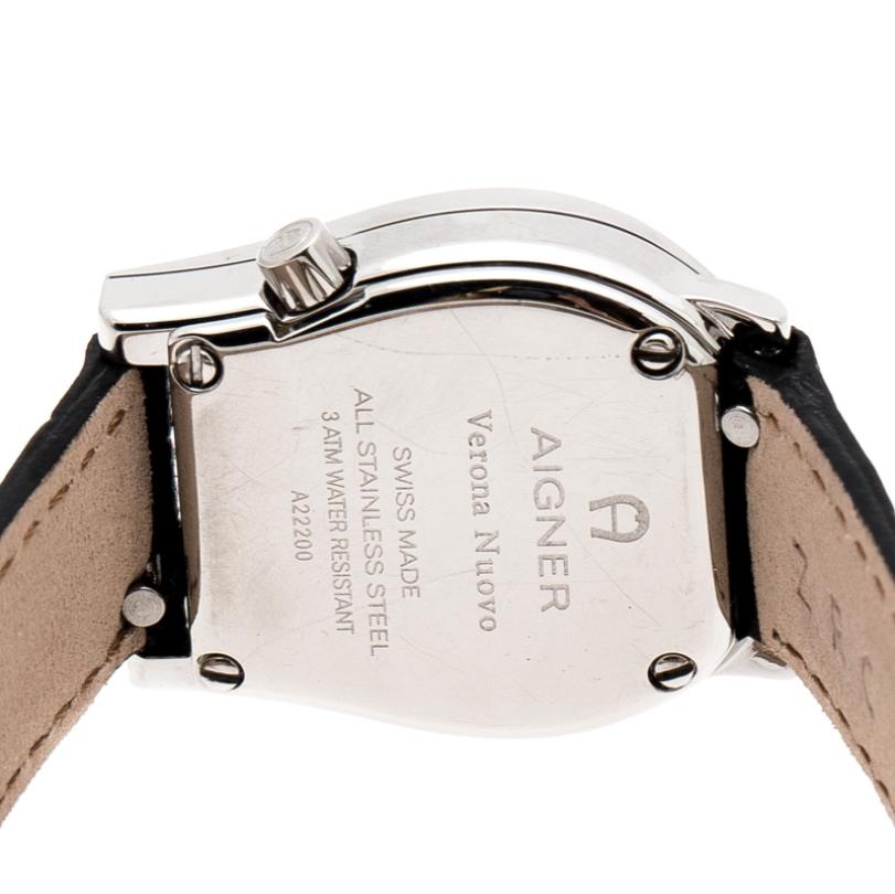Aigner Silver Stainless Steel Verona Nuovo A22200 Women's Wristwatch 24 ...