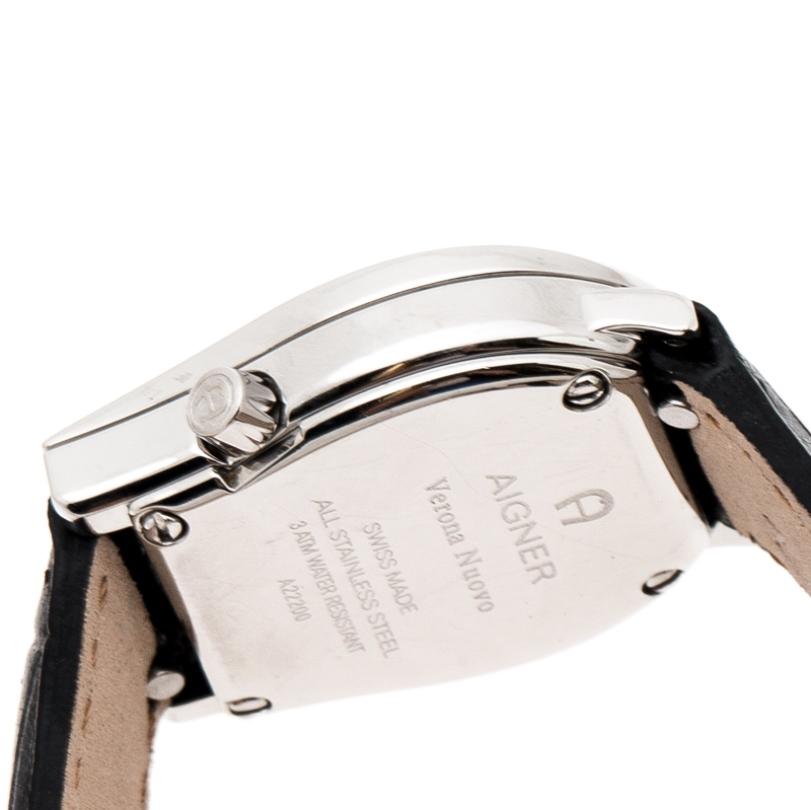 Aigner Silver Stainless Steel Verona Nuovo A22200 Women's Wristwatch 24 ...