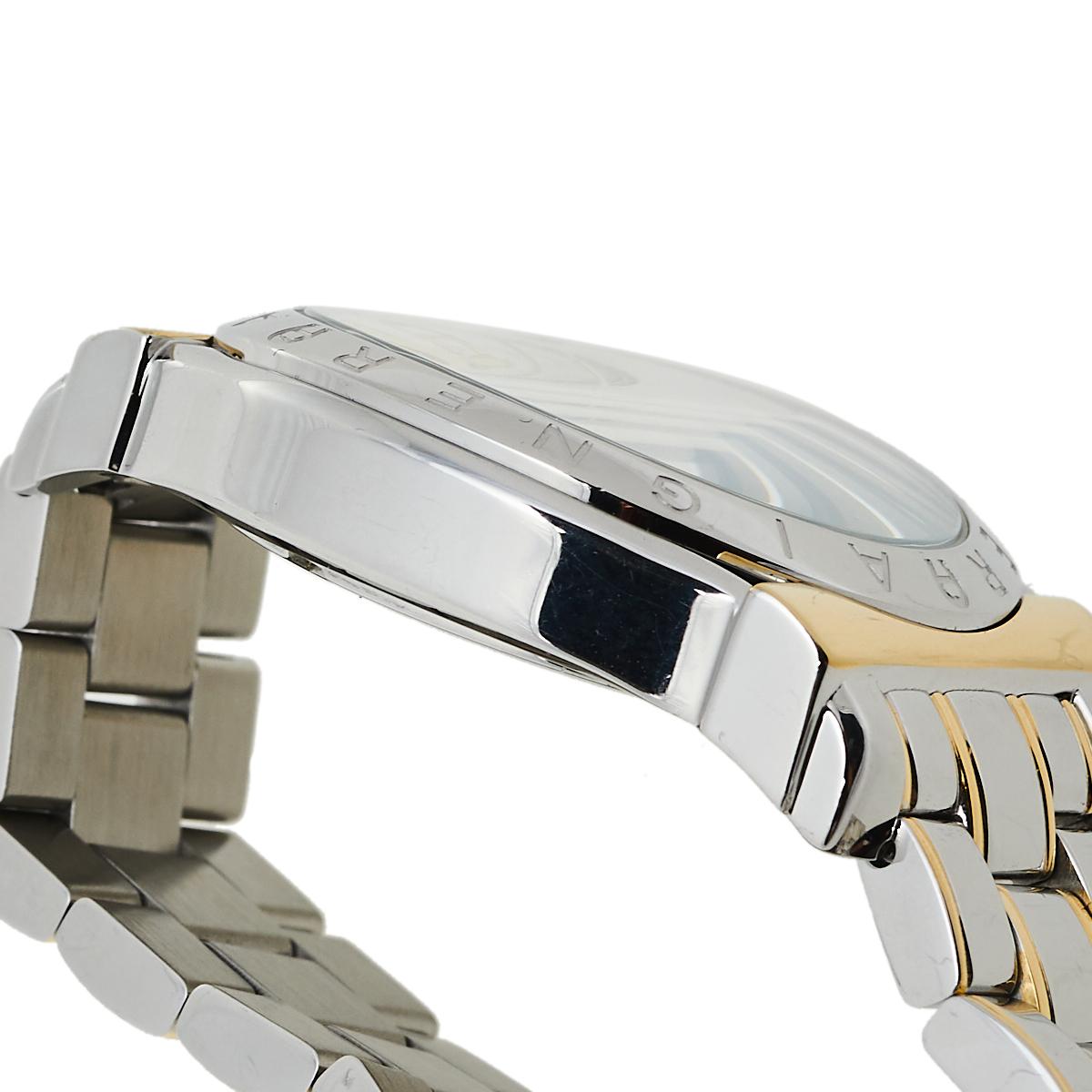 Aigner Silver Two-Tone Stainless Steel Bolzano A24134 Men's Wristwatch ...
