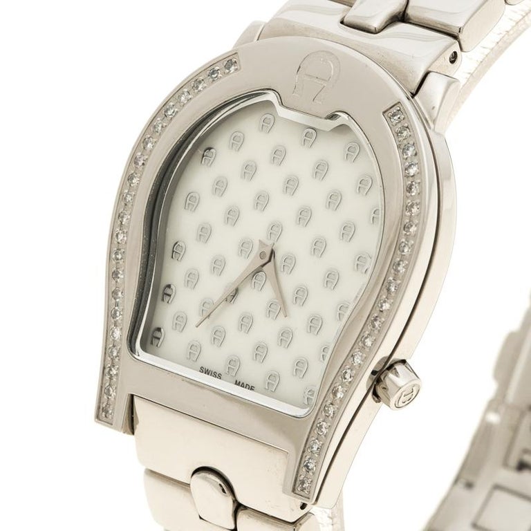 Aigner White Stainless Steel A02100 Men's Wristwatch 33MM For Sale at ...
