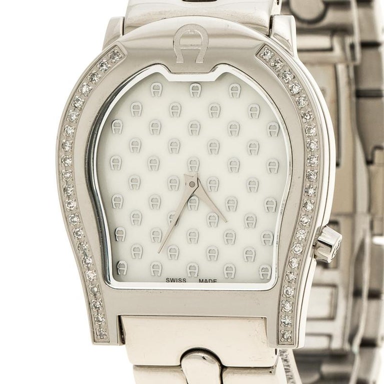 Aigner White Stainless Steel A02100 Men's Wristwatch 33MM For Sale at ...