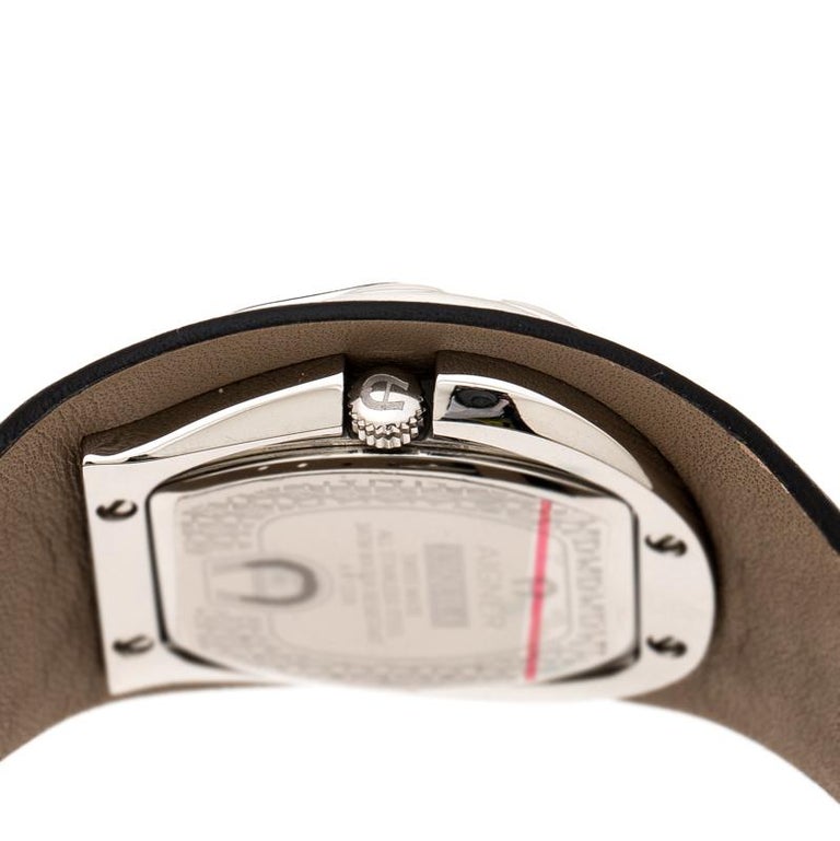 Aigner White Stainless Steel L'Aquila A41200 Women's Wristwatch 36 mm ...