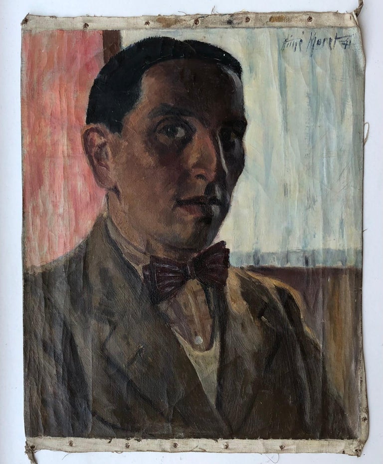 Aimé Moret - Self-portrait of Aimé Moret For Sale at 1stDibs
