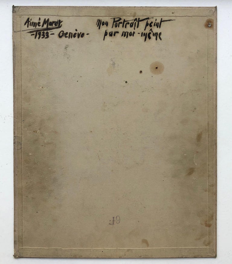 Aimé Moret - Self-portrait painted by himself For Sale at 1stDibs