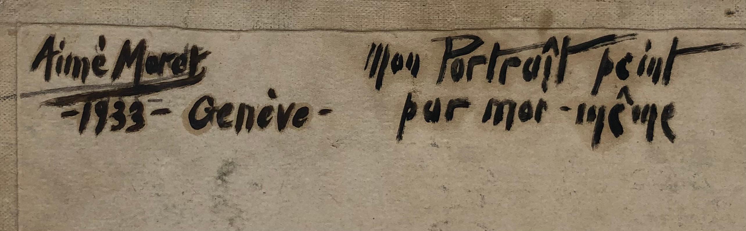 Aimé Moret - Self-portrait painted by himself at 1stDibs