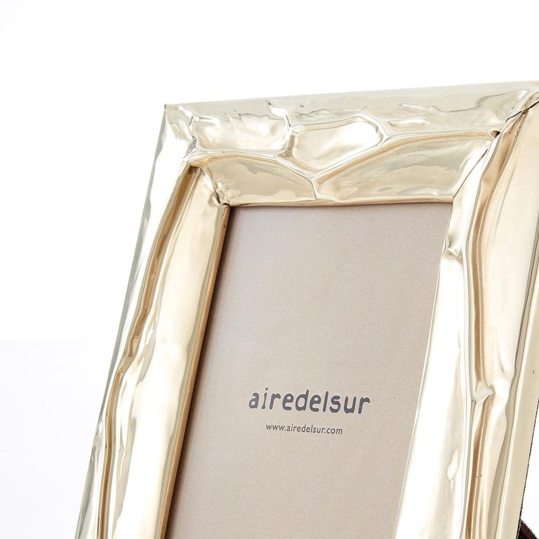Aimara Medium Alpaca Silver Photoframe For Sale at 1stDibs