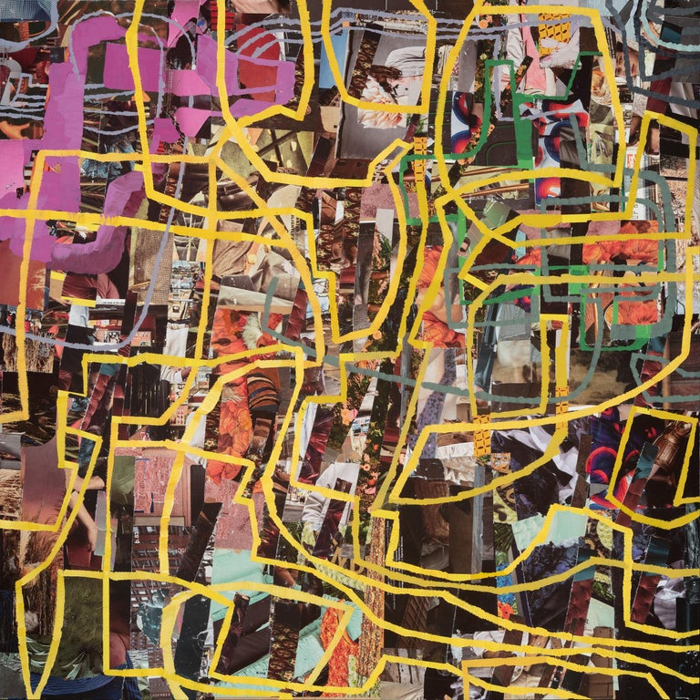 Aimée Farnet Siegel - "Planning the Jump" - Non-Objective Paper Collage ...