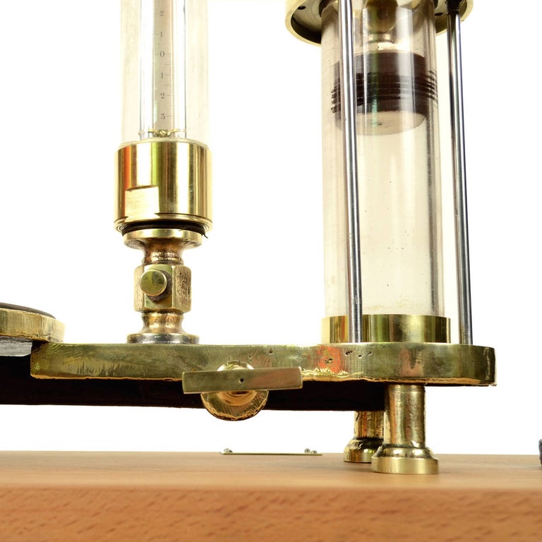 1900s Antique Air Pump Type Fleuss Glass and Wood Physic Scientific ...