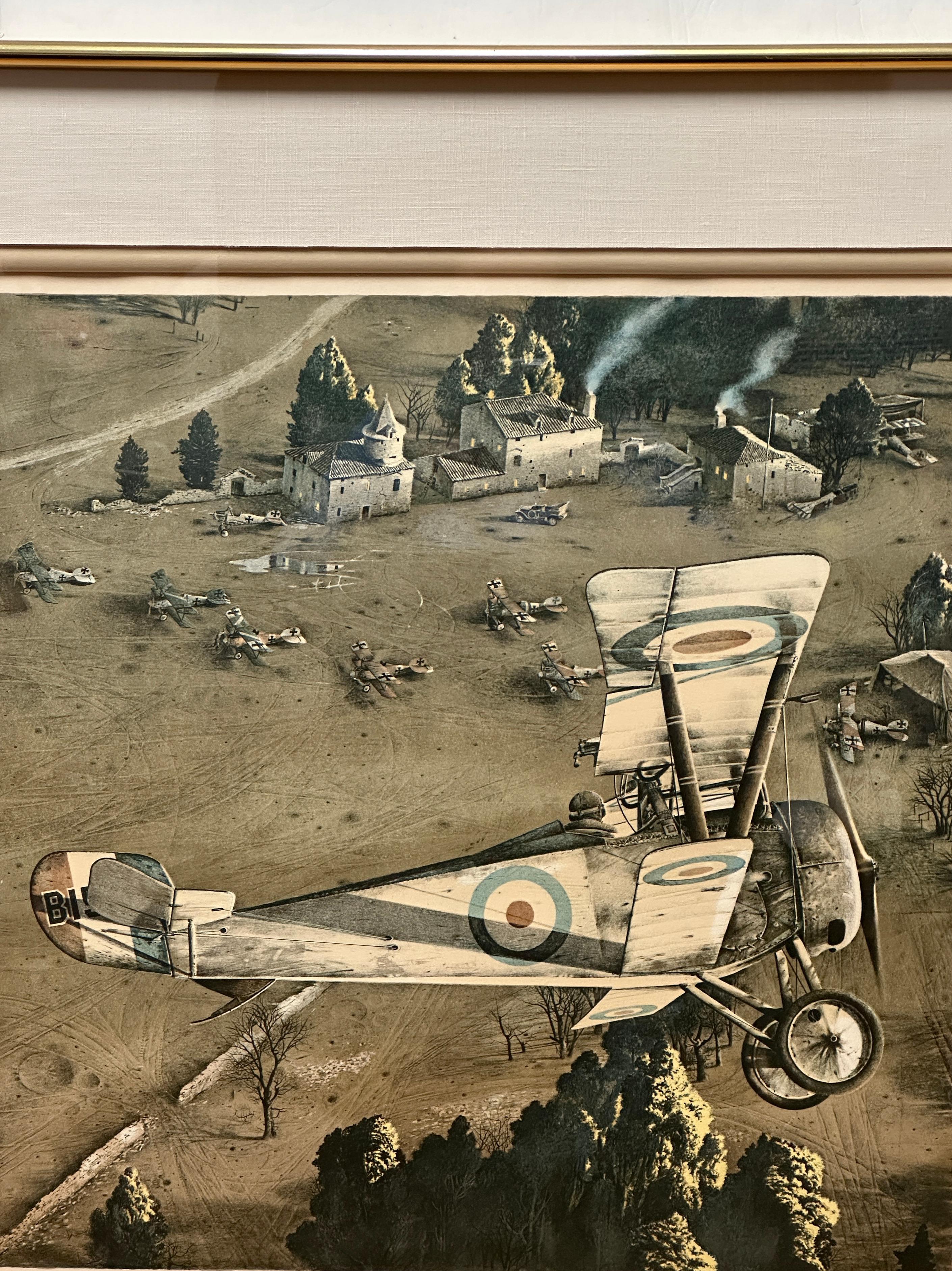 Air Warfare in World War 1 Lithograph For Sale at 1stDibs
