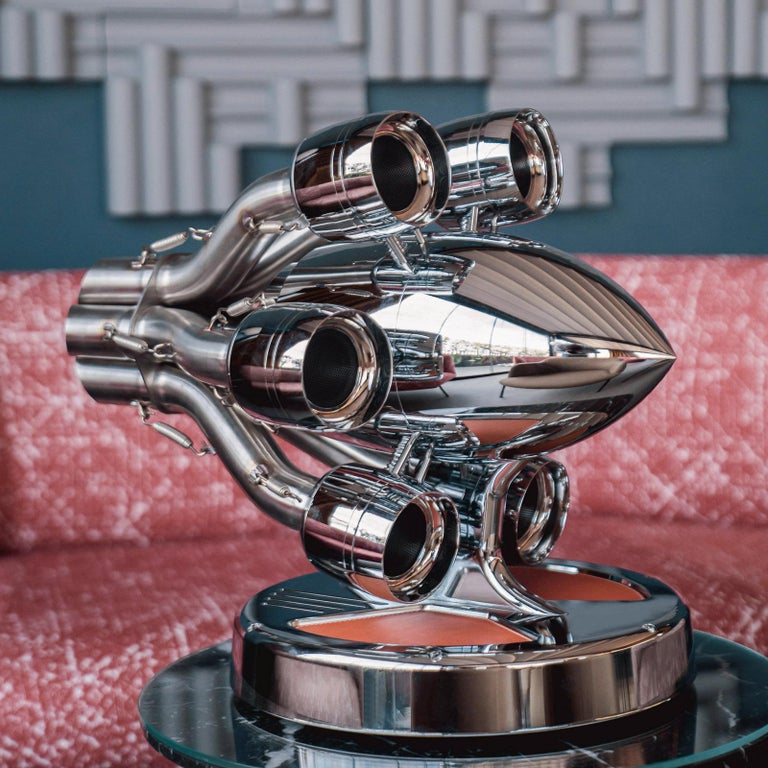 Aircraft Engine Chrome Speaker For Sale at 1stDibs