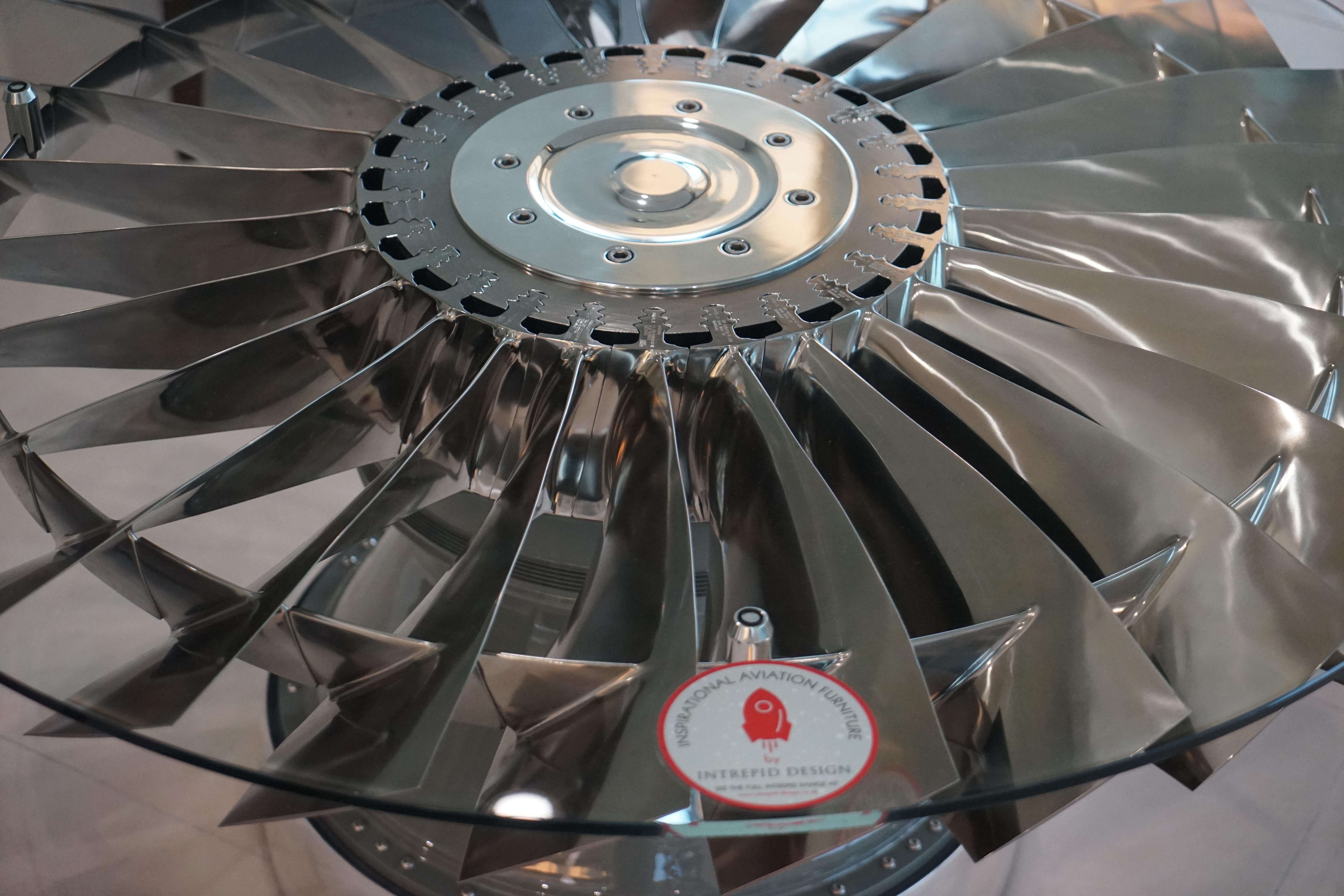 Aircraft LP1 Fan Blade Coffee Table For Sale at 1stDibs | jet engine ...