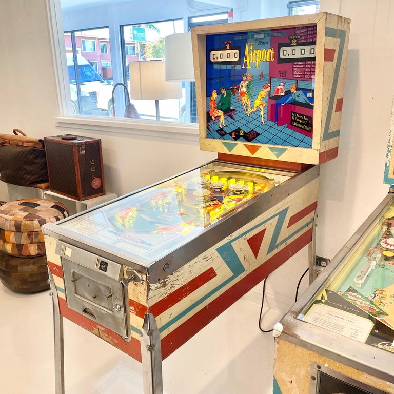 Airport Pinball Arcade Game, 1969 USA For Sale at 1stDibs