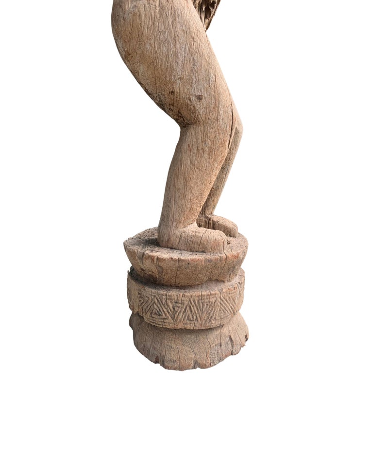 Aitos, Hand-Carved Antique Wood Ancestor Figure from Timor, Indonesia ...