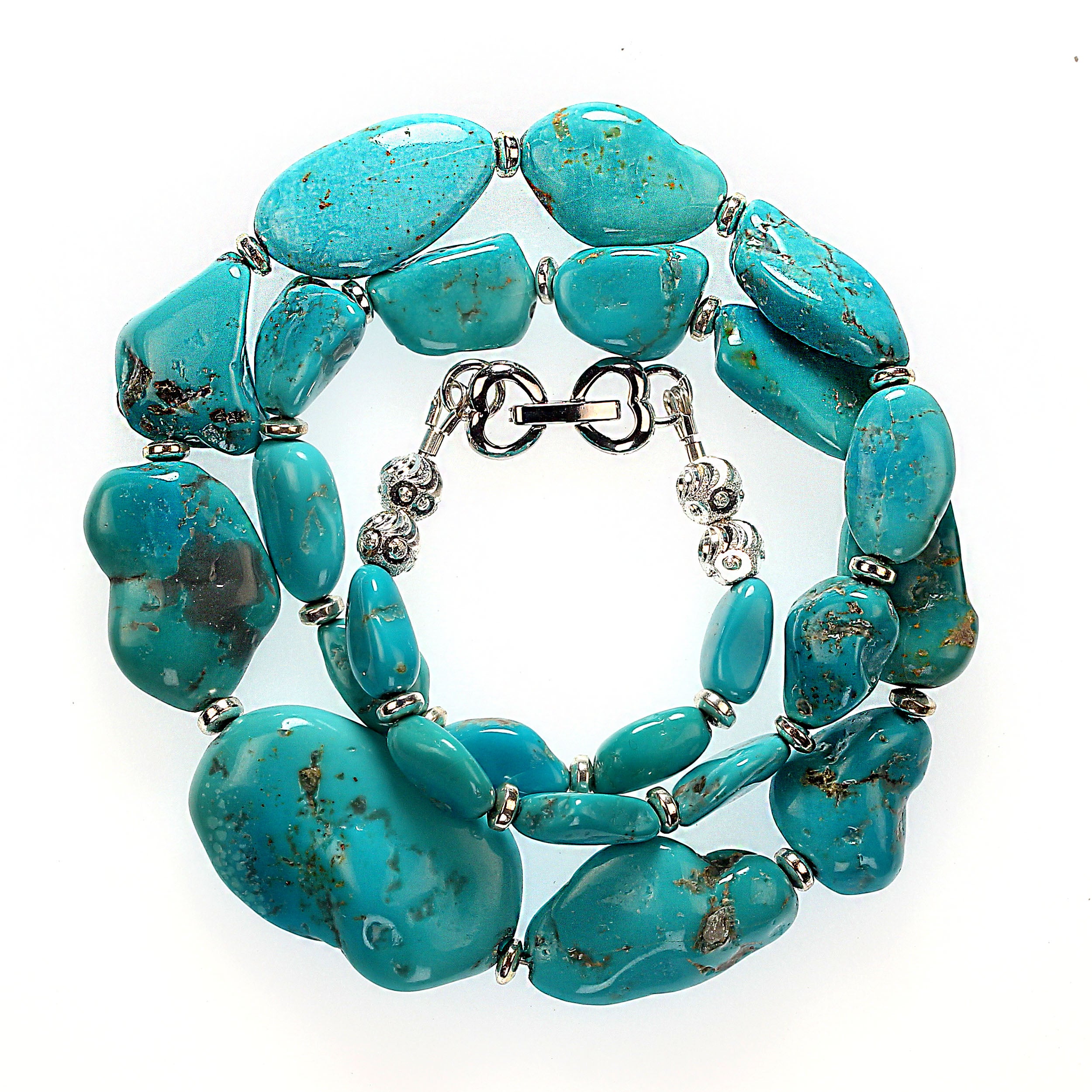 AJD 19 Inch Sleeping Beauty Turquoise Nugget necklace Great Gift! For ...