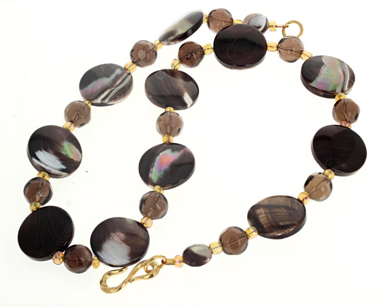 AJD Interesting Artistic Black Lip Oyster Shell Long Necklace For Sale ...