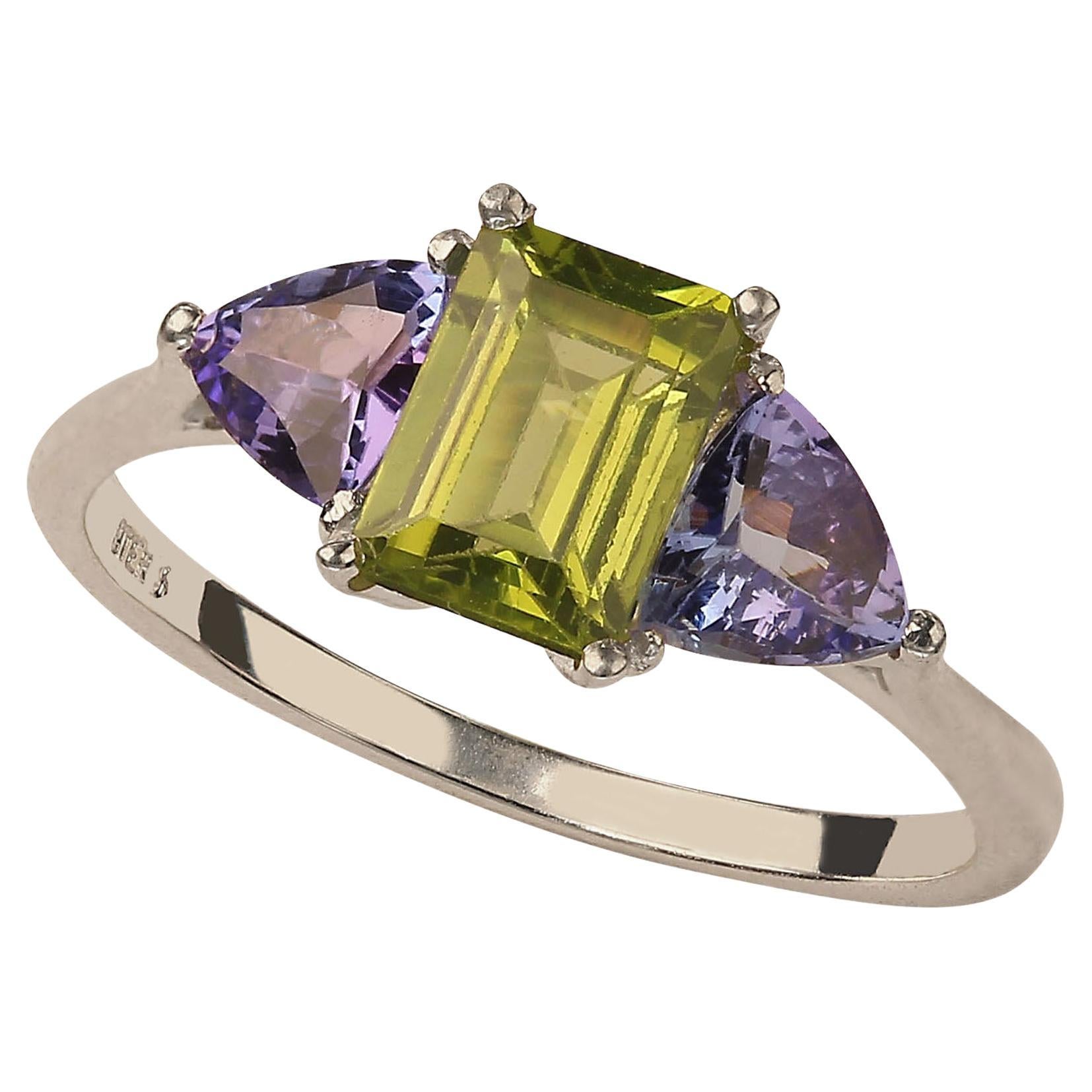 Rachel Gera Garnet Sterling Silver Israeli Modernist Ring For Sale at ...