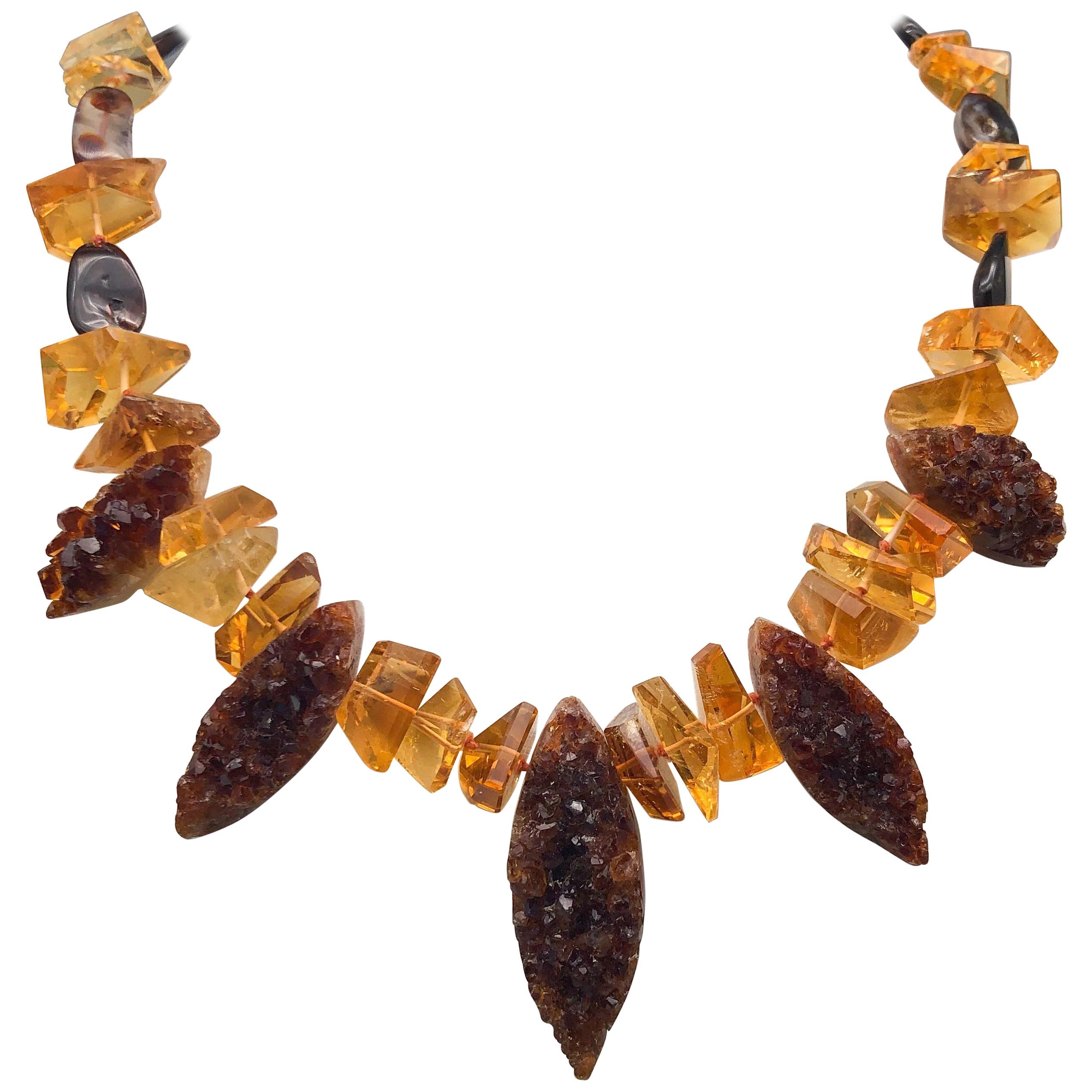 A.Jeschel Citrine and Citrine geodes mixed. For Sale at 1stDibs