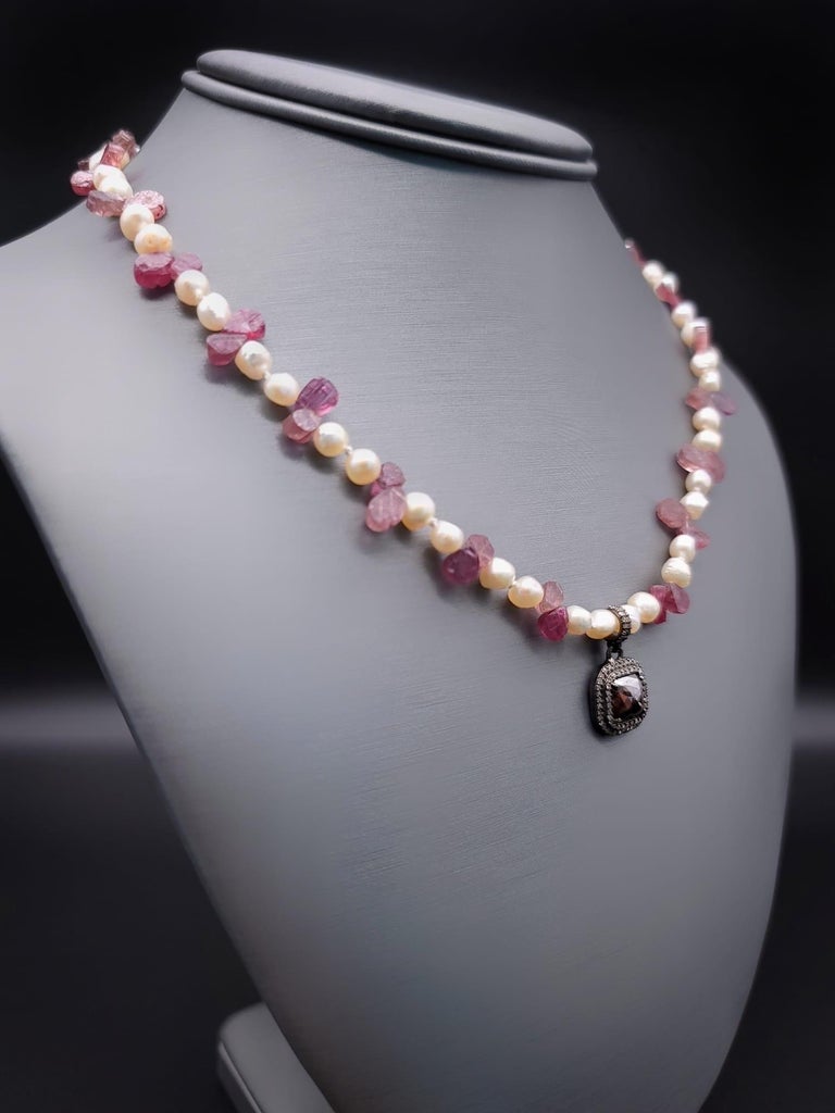 A.Jeschel Elegant single strand Pearl Necklace For Sale at 1stDibs
