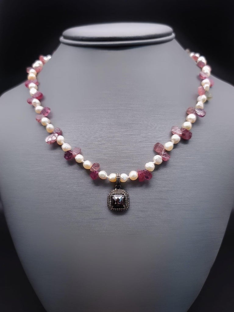 A.Jeschel Elegant single strand Pearl Necklace For Sale at 1stDibs