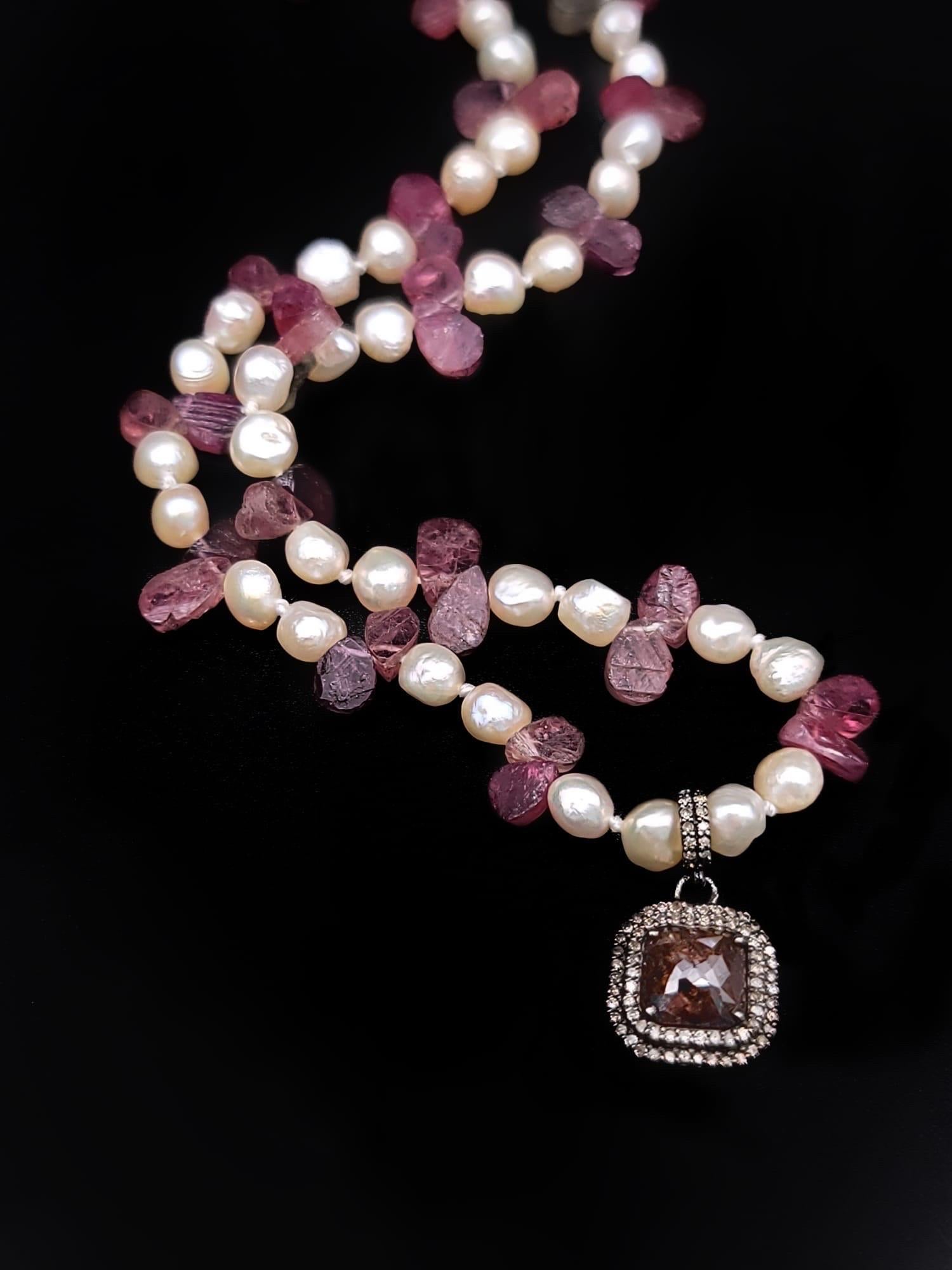 A.Jeschel Elegant single strand Pearl Necklace For Sale at 1stDibs