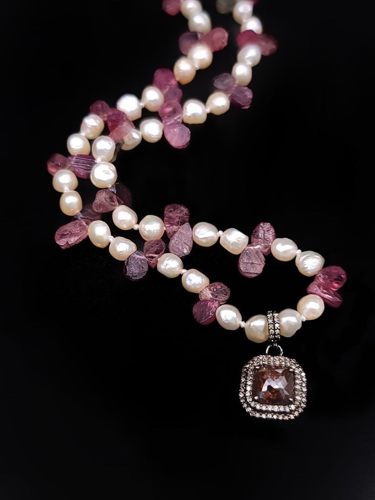 A.Jeschel Elegant single strand Pearl Necklace For Sale at 1stDibs