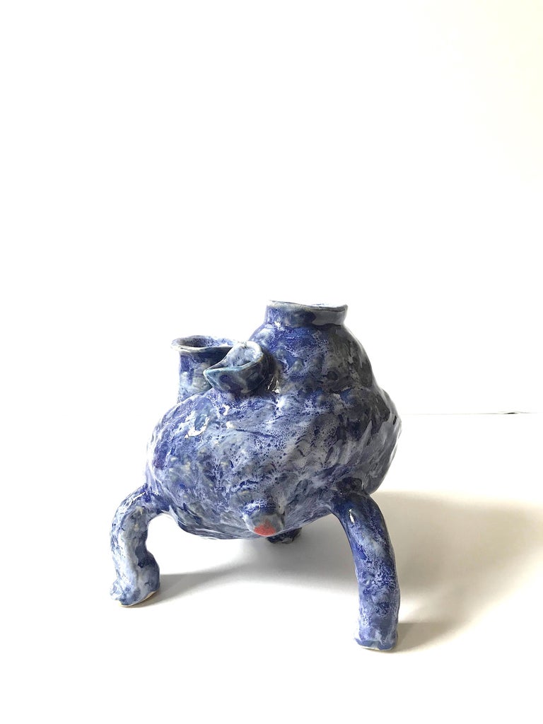 Ak Jansen - Abstract Ceramic Vessel Sculpture: 'Creature Medium No 13 ...