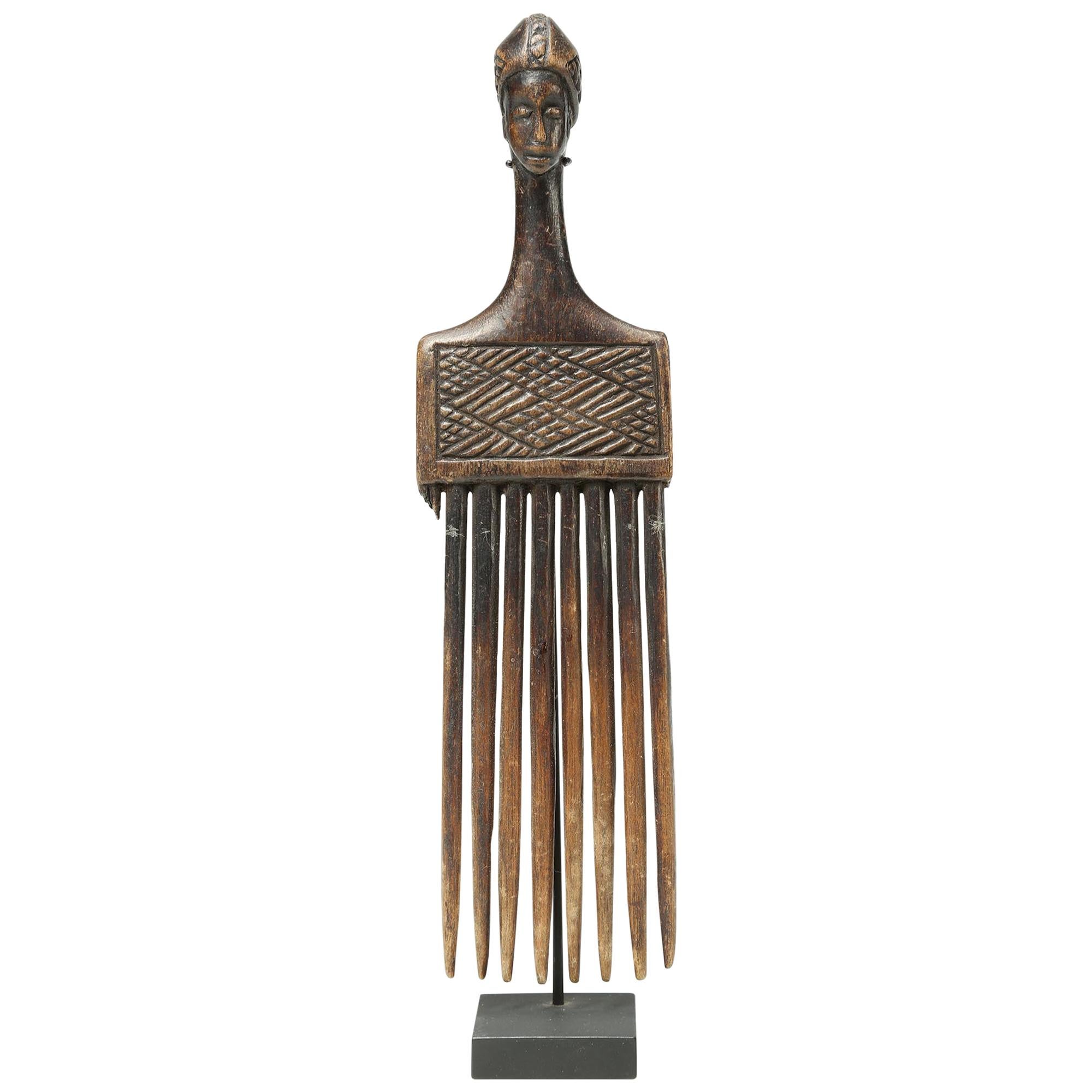 Akan Fancy Comb Ghana or Cote d'Ivoire, Early 20th Century Africa For ...
