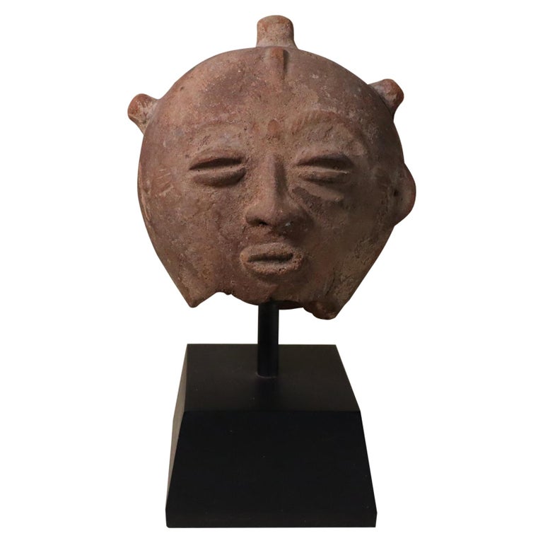 Akan Ghana Terracotta Portrait Head with Patina Old African Tribal Art ...