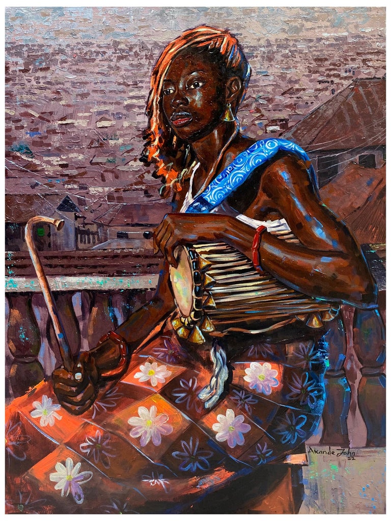 Akande John - Gangan (Talking Drum) For Sale at 1stDibs