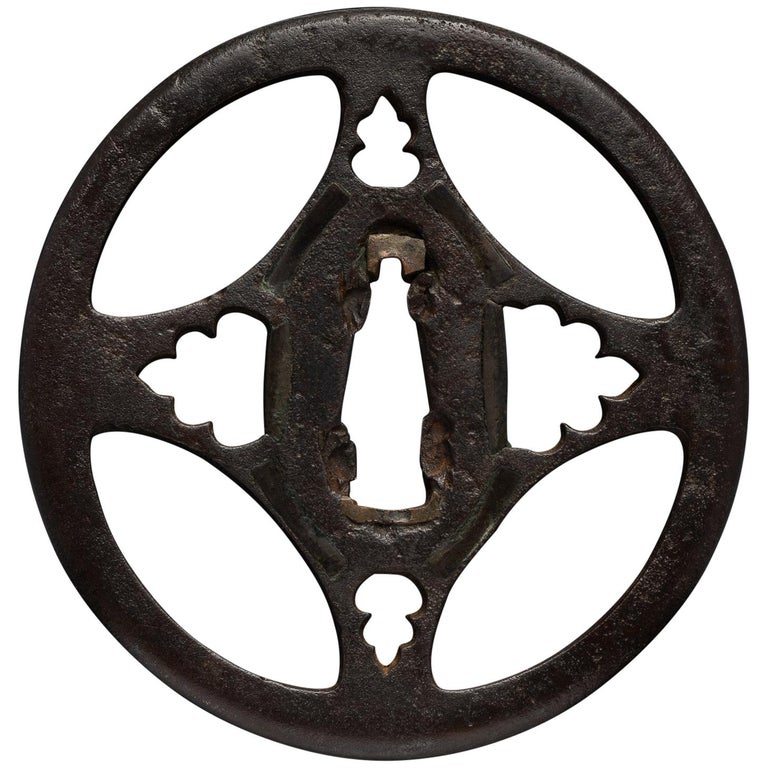 Akasaka Tsuba, Edo Period, 17th-18th Century, NBTHK Tokubets Hozon ...