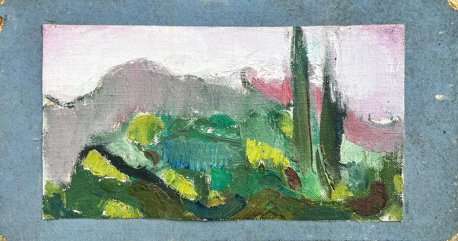 Akos Biro - 20th Century French Expressionist Oil Painting Pink Skies ...