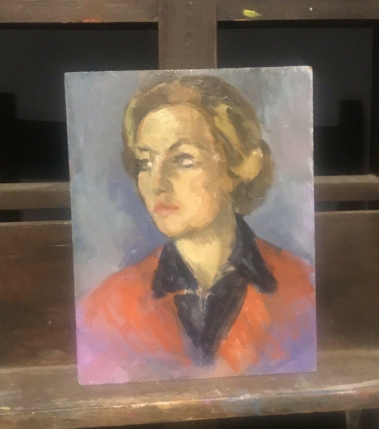 Akos Biro - AKOS BIRO (HUNGARIAN 1911-2002) EXPRESSIONIST OIL PORTRAIT ...