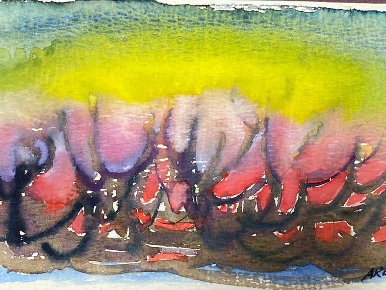 Akos Biro - Colourful Abstract, French Expressionist Original Painting ...