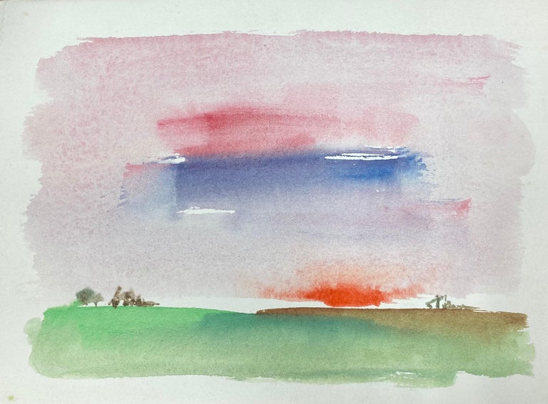 Akos Biro - Colourful Abstract Sunset Sky, French Expressionist ...