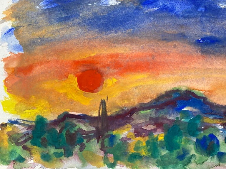 Akos Biro - Provence Sunset French Expressionist Original Painting For ...