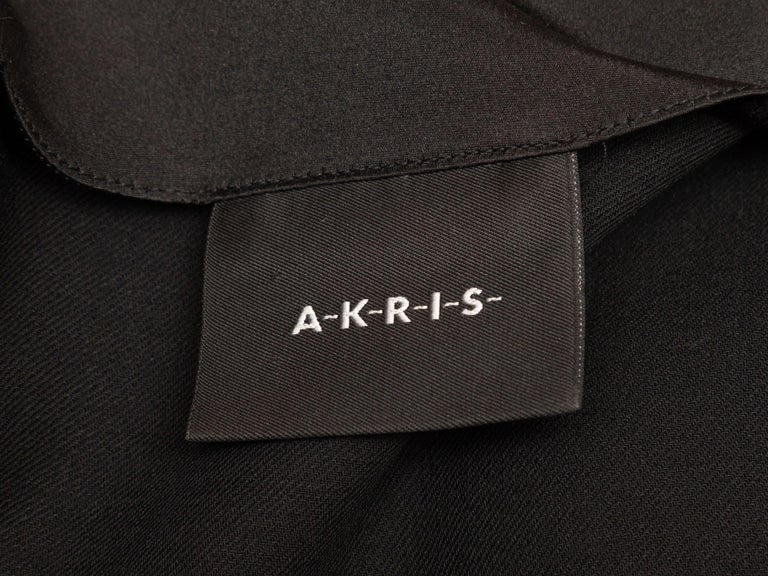 Akris Black Wool and Silk Evening Jacket For Sale at 1stDibs