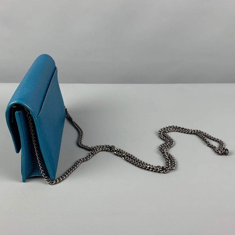 AKRIS Teal Anouk Lizard Embossed Wallet For Sale at 1stDibs