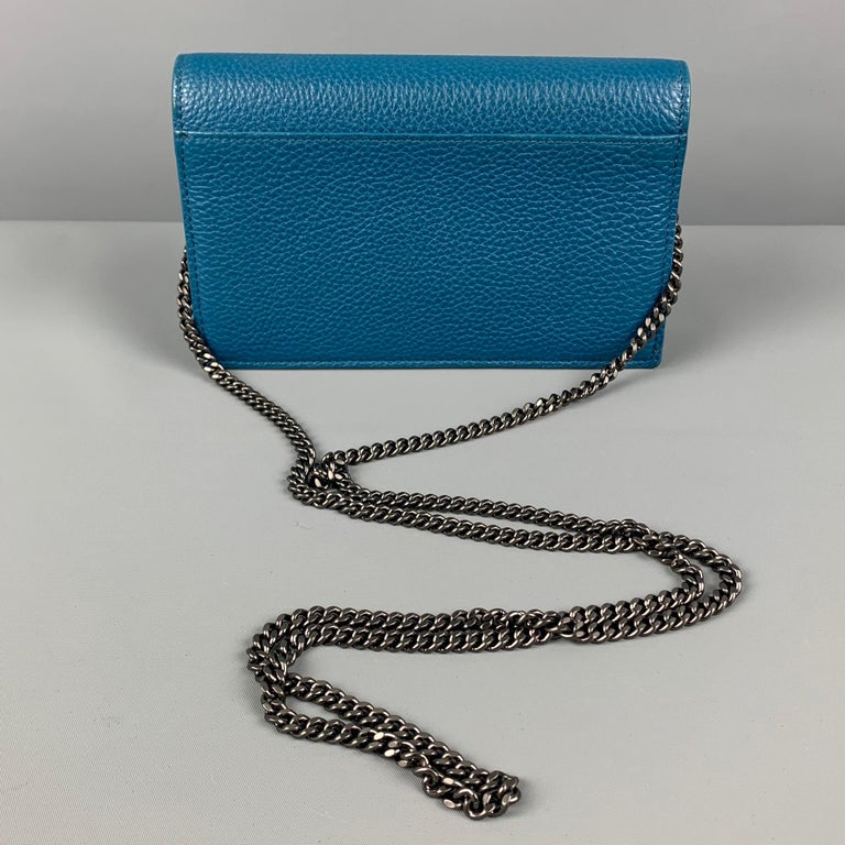 AKRIS Teal Anouk Lizard Embossed Wallet For Sale at 1stDibs