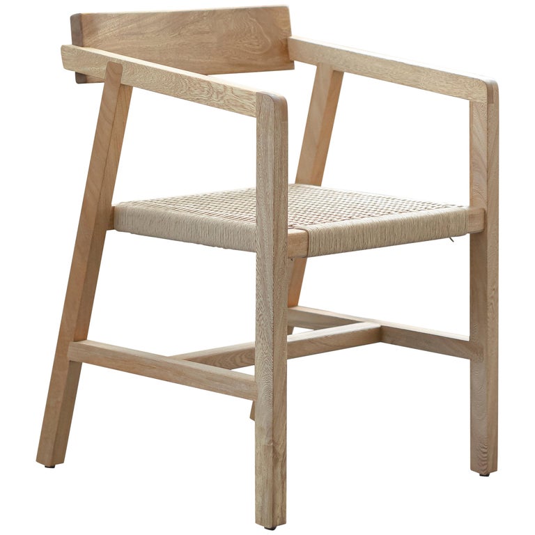 AL Collection Wooden Chair Handwoven For Sale at 1stDibs