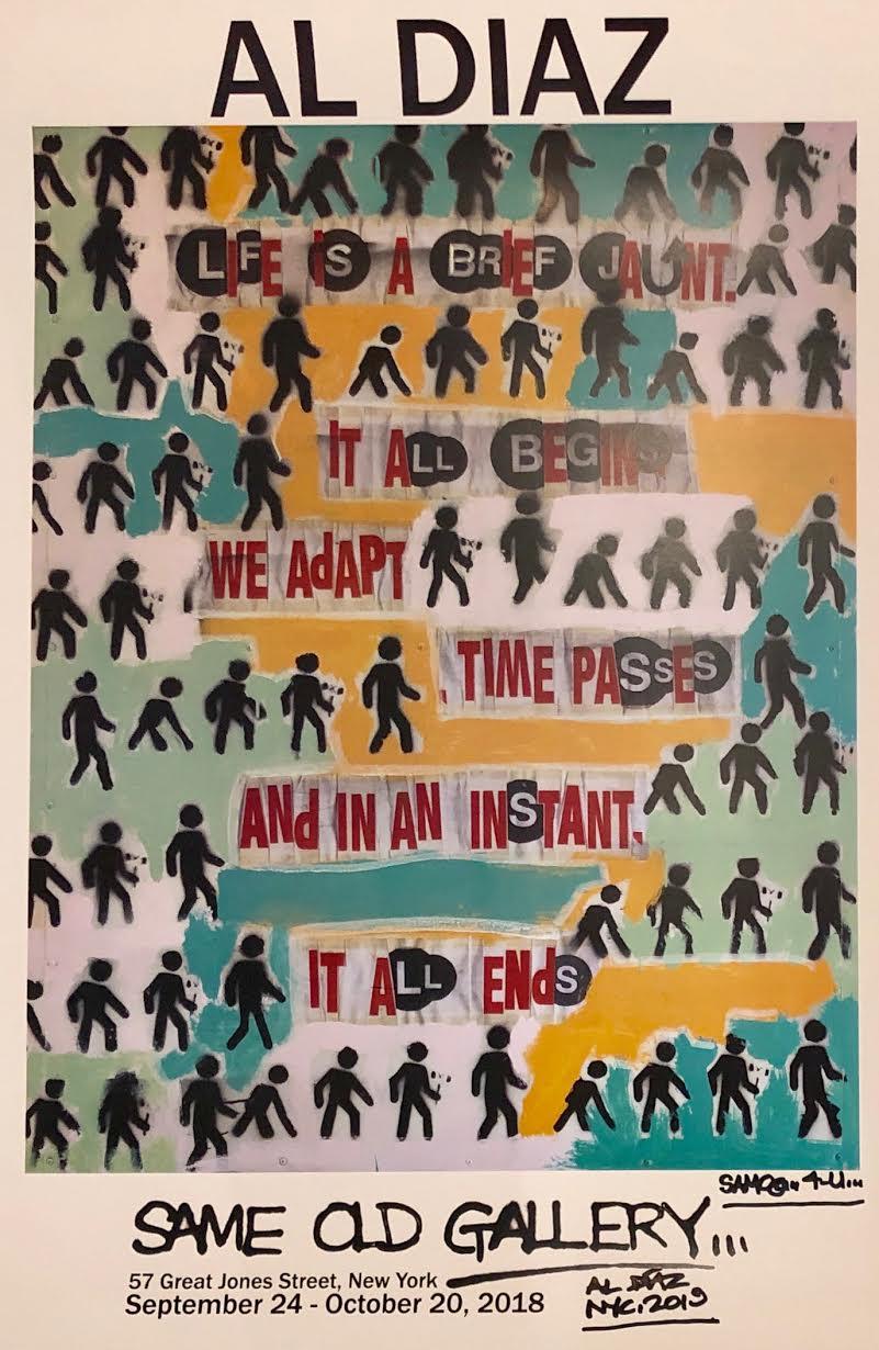 Al Diaz - "Same Old Gallery Show Poster" at 1stDibs